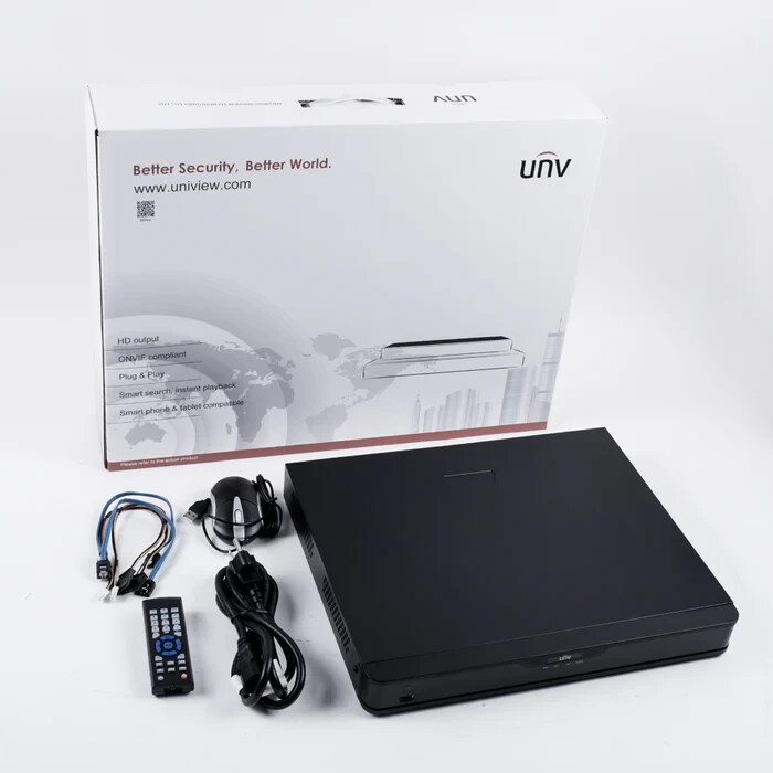 UNIVIEW 16ch 4K NVR Network Uniview 14x4MP NDAA Audio IP Camera ...