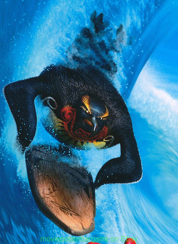 SURF'S UP MOVIE POSTER ORIGINAL 27x40 DS Final 2007 SURFING ANIMATION ...