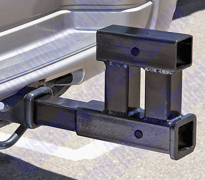 Dual Double Trailer Hitch Mount Tow Bar Extender Fits Standard 2 in ...