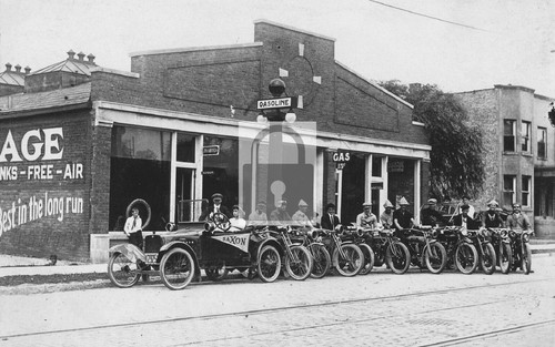 Texaco Gasoline Saxon Car Motorcycles Reprint Postcard | eBay