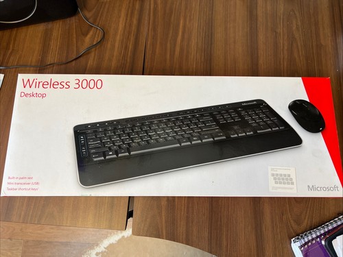 Microsoft 3000 Wireless Desktop - Keyboard And Mouse Combo, Original ...