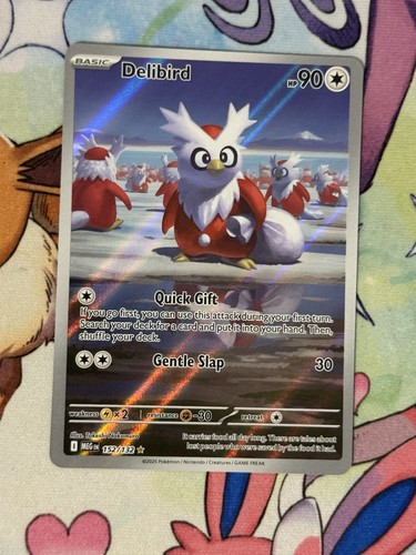 Delibird 152/132 Illustration Rare IR Pokemon Card Game TCG Mega Evolution Holo | eBay