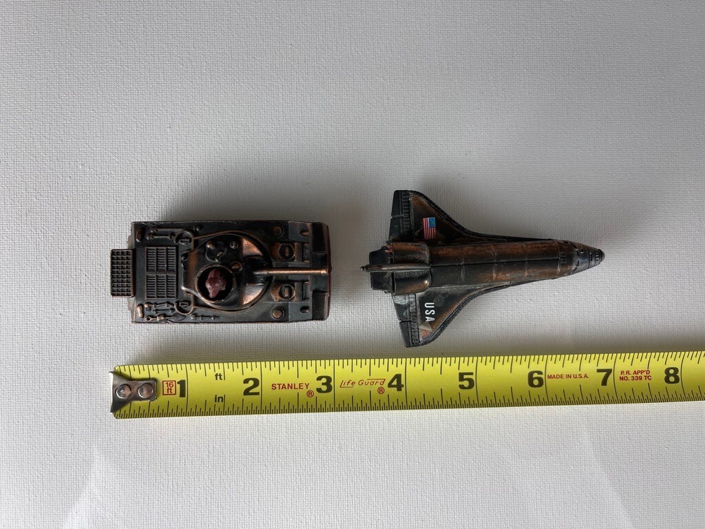 2 Metal Military Pencil Sharpeners Sherman Tank and Colombia Space ...