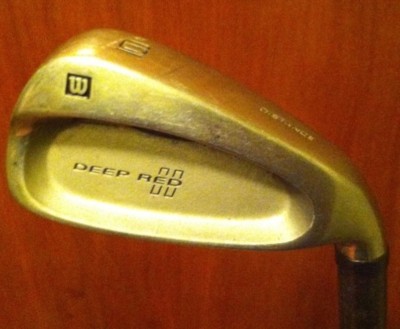 Wilson Deep Red 6 Iron Golf Club w/ tri-ply .535 Stiff Shaft Men's RH ...