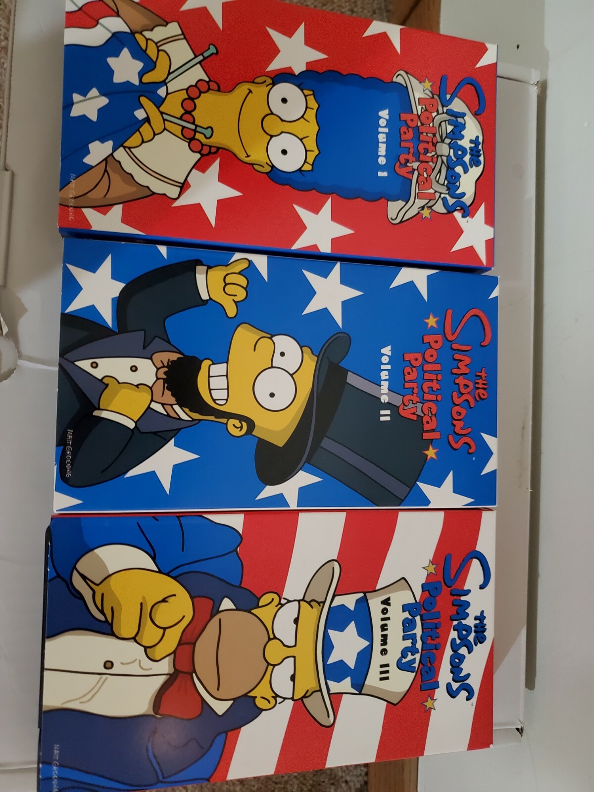The Simpsons Political Party Box Set (VHS, 2000, 3-Tape Set) for sale ...