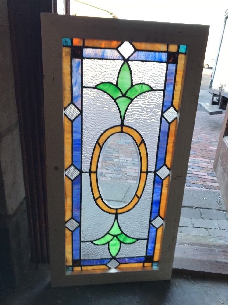 Sg 2131 Antique Portal Wheel Cut Transom Window 20.25 X 40 | eBay