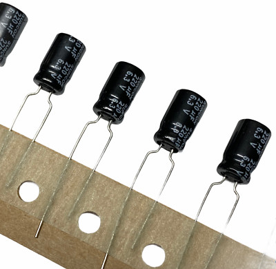 25 PCS SUNCON CAPACITOR AL ELECT 220UF 220MF 6.3V (Replacing for 4V ...