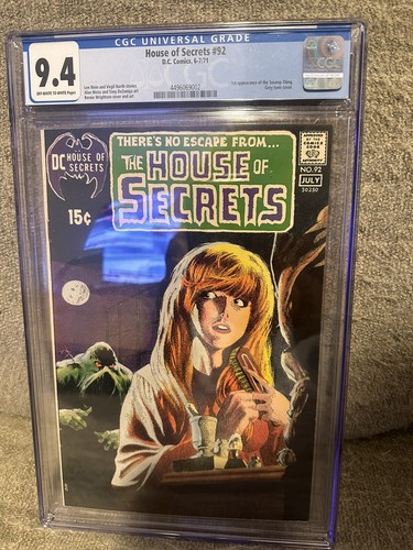 House Of Secrets 92 CGC 9.4 First Swamp Thing | eBay