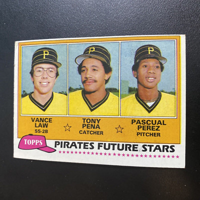 1981 Topps Baseball Future Stars Tony Pena/ Pascual Perez Rookie Card ...