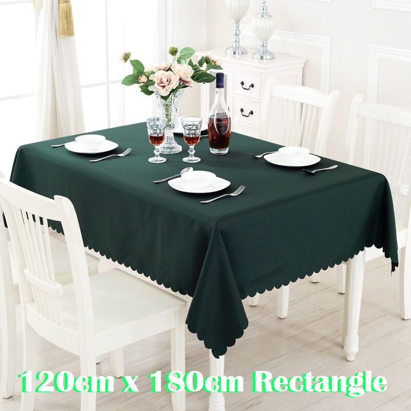 Plain Tablecloth Soft Table Cover Cloth Banquet Wedding Party Rectangle ...