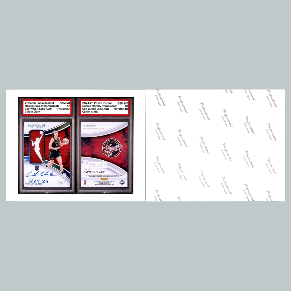 #0440 P -8X10 Caitlin Clark 2025 ROY Logoman Patch Auto Glossy Photo Fast Shippi | eBay