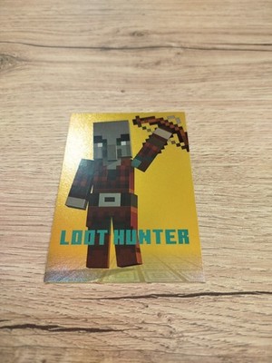 RARA PARALLEL CARD PANINI MINECRAFT TIME TO MINE CARD GOLD FOIL N. 14G ...