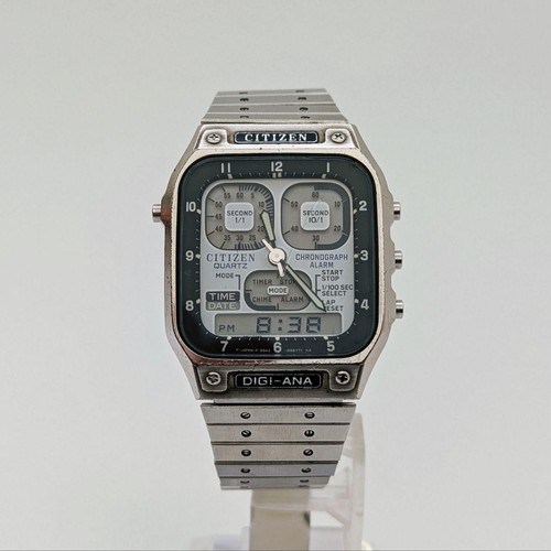 Citizen Jet Boy Rare Digital Analog Watch Stopwatch Timer Used | eBay