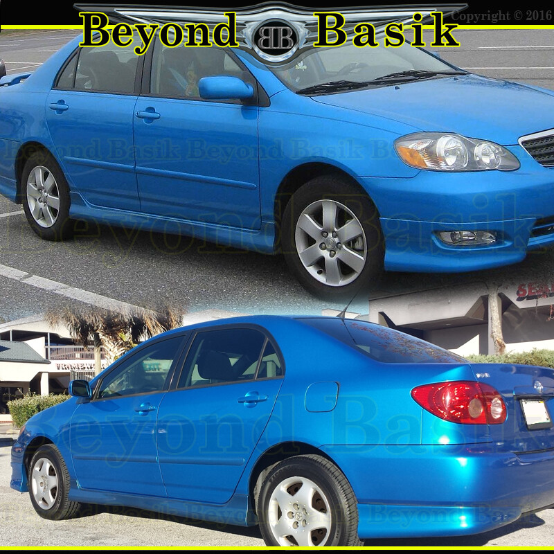 For 2005 2006 2007 2008 Toyota Corolla F+S+R Body Kit 6pc Factory S ...