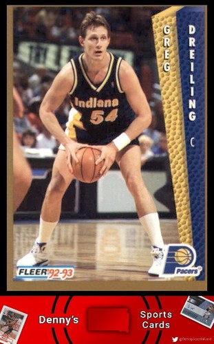 1992 Fleer #349 Greg Dreiling Indiana Pacers Basketball Card | eBay