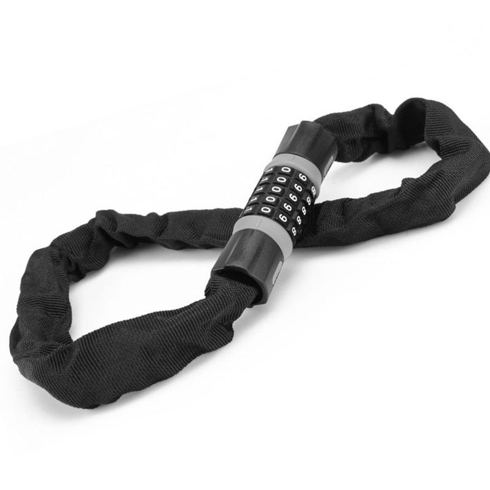 Password Chain Lock Motorbike Locks and Chains Portable Anti-theft ...