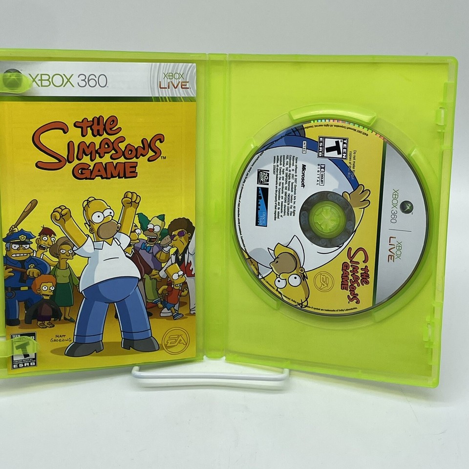 The Simpsons Game (Microsoft Xbox 360, 2007) Complete Tested & Works ...