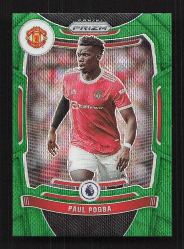 2021-22 Prizm Premier League Paul Pogba GREEN WAVE PRIZM Manchester ...