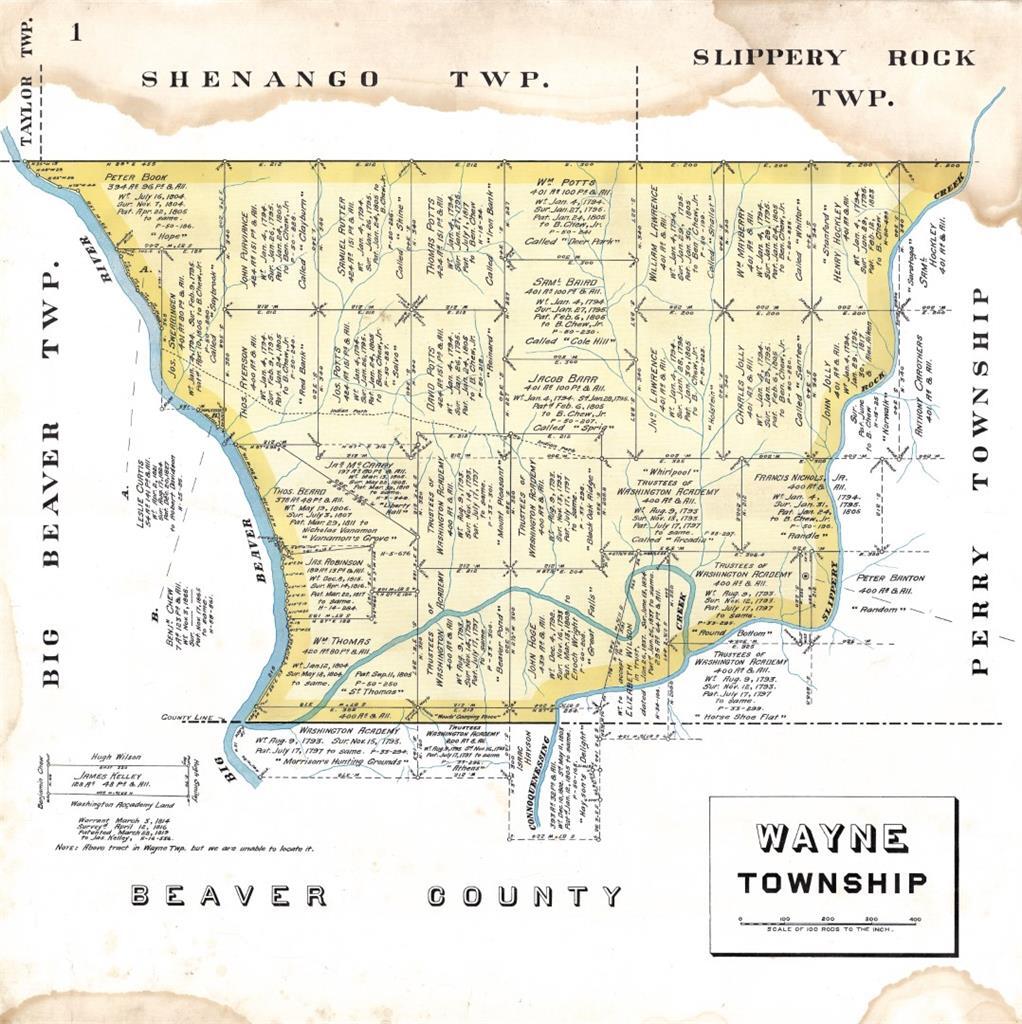 Pennsylvania County Map With Townships