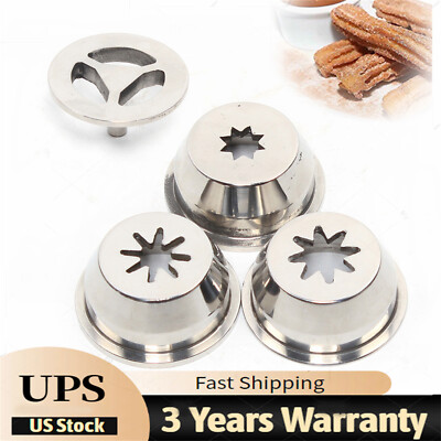 Churro Maker Nozzle Adapter Mold Stainless Steel Hollow Spanish ...