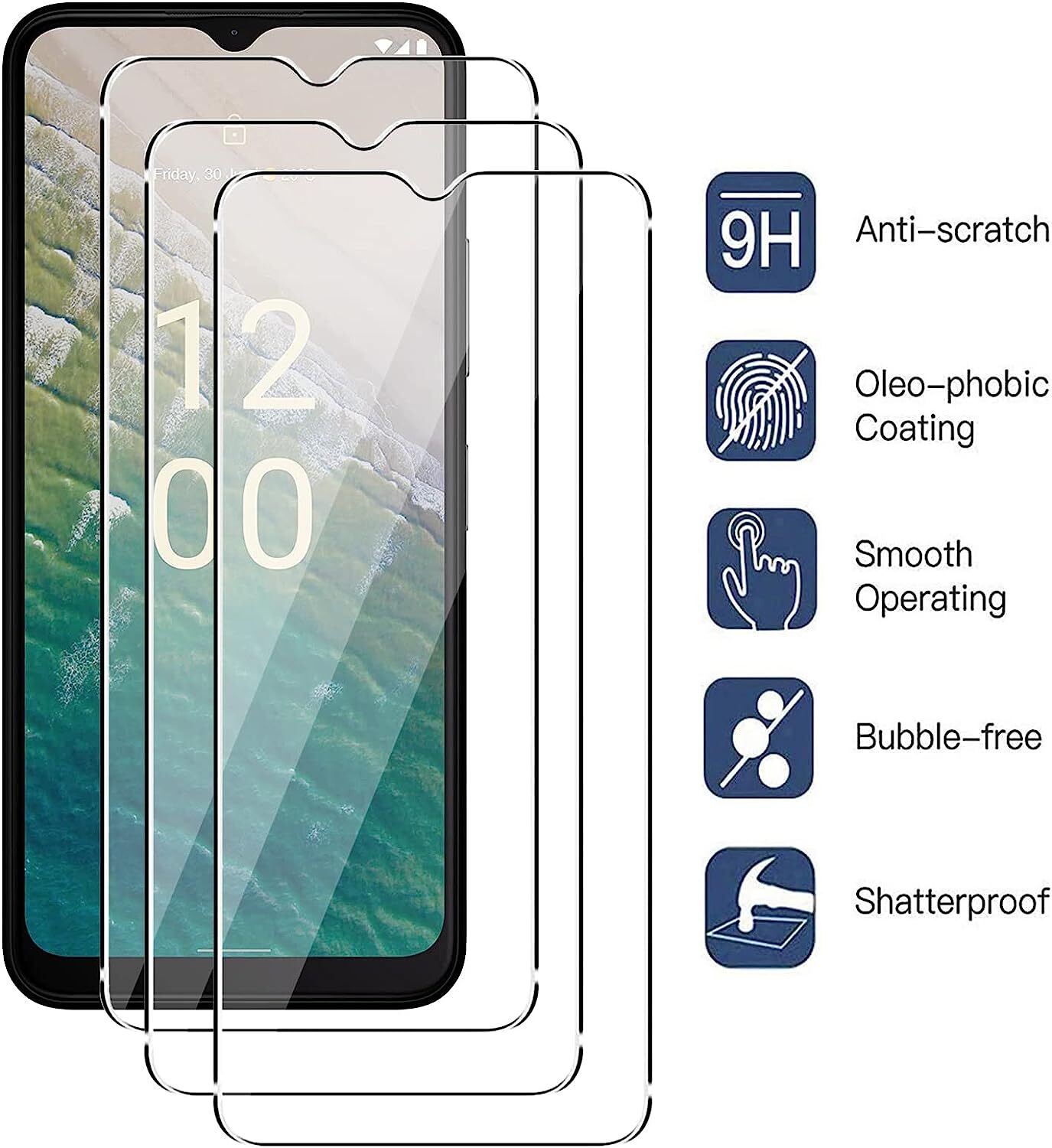 For Nokia C32 Case, Slim Silicone Gel Phone Cover Black | eBay