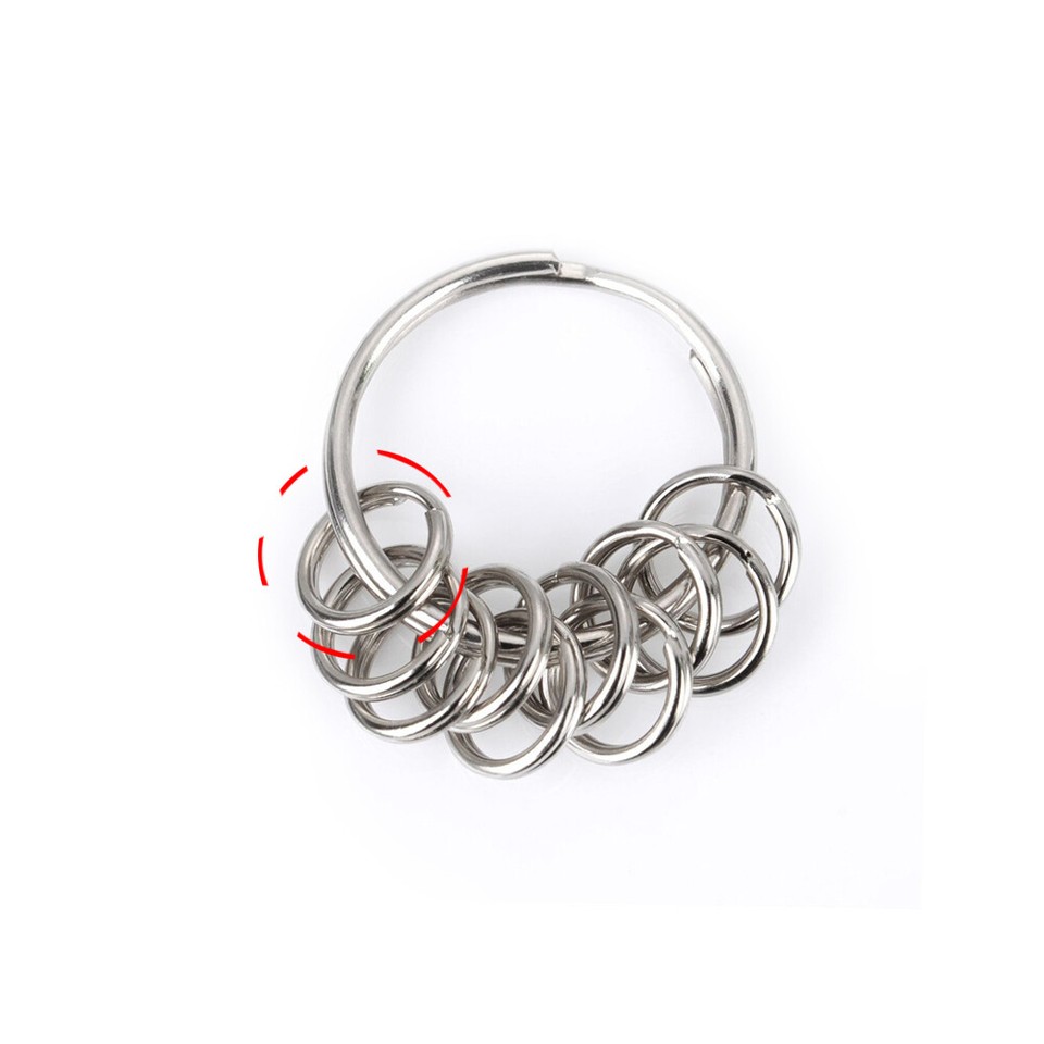 100PCS Split Ring Small Key Rings Bulk Keychain Ring for Key ...