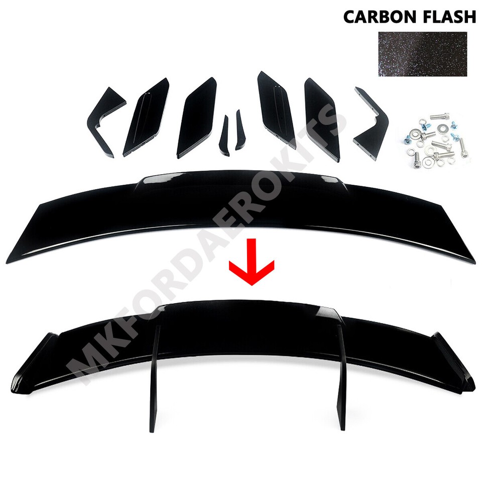 CARBON FLASH REAR BLADE SPOILER HIGHKICK BIG WING For Audi R8 V8 V10 ...