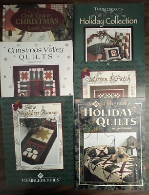 Christmas Thimbleberries Quilt Pattern Books Lot of 6 Lynette Jensen ...