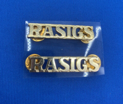 Royal Australian Corps Of Signals Staybrite Shoulder Title Badges F10 ...