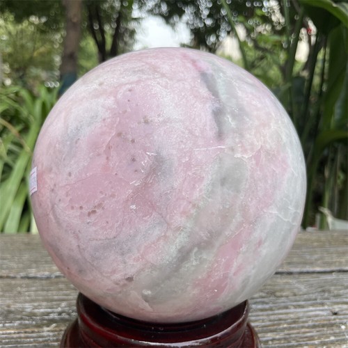 13.3LB 5.3"Natural Pink Opal Sphere Quartz Crystal Ball Healing Mineral ...