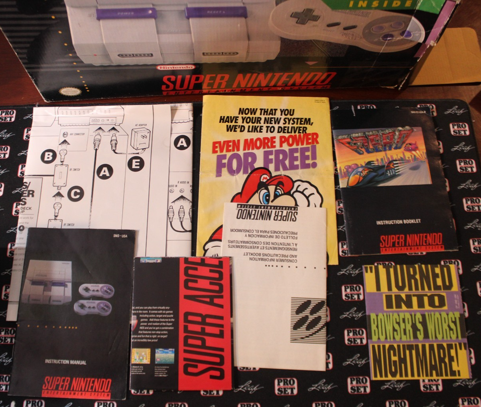 Super Nintendo Control Deck Console Near CIB, F-Zero Target Exclusive ...