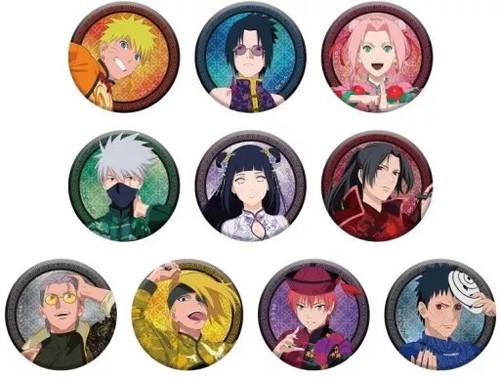 Naruto Shippuden Badge Pins Set 10pcs Anime Collection Naruto Sasuke ...
