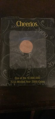 Cheerios 2000 Lincoln Penny Sealed Coin with COA, 1 of 10,000,000 ...