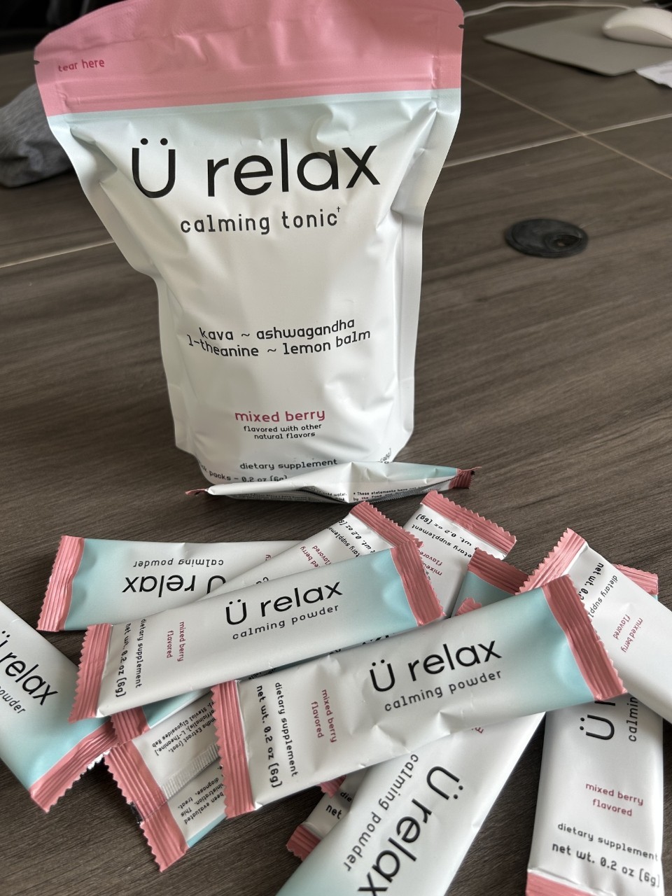 U Relax Calming Tonic - MIXED BERRY Flavor - 15 Sticks/Pack - Free ...