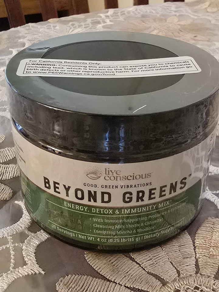Live Conscious Beyond Greens Superfood Powder– Matcha Greens Blend, 3 ...