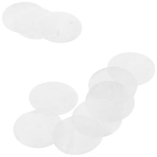 60 Pcs Capiz Shells with Holes 2 Inches Round Shells Shell Wind Chimes ...