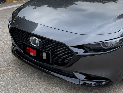 3*Front Bumper Bottom Bezel Trim Cover Bright black For Mazda 3 Axela ...