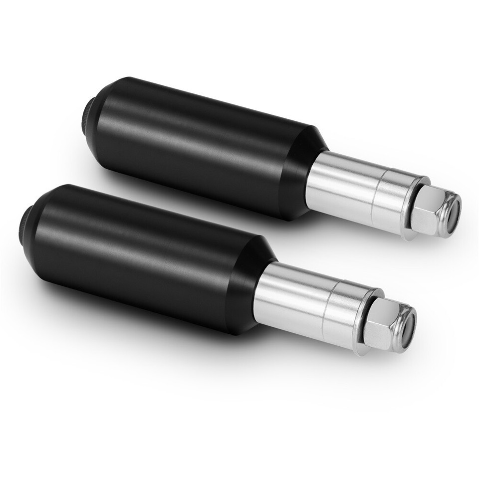Black Guards Crash Bar & Frame Slider For Harley Dyna Super Glide FXD ...