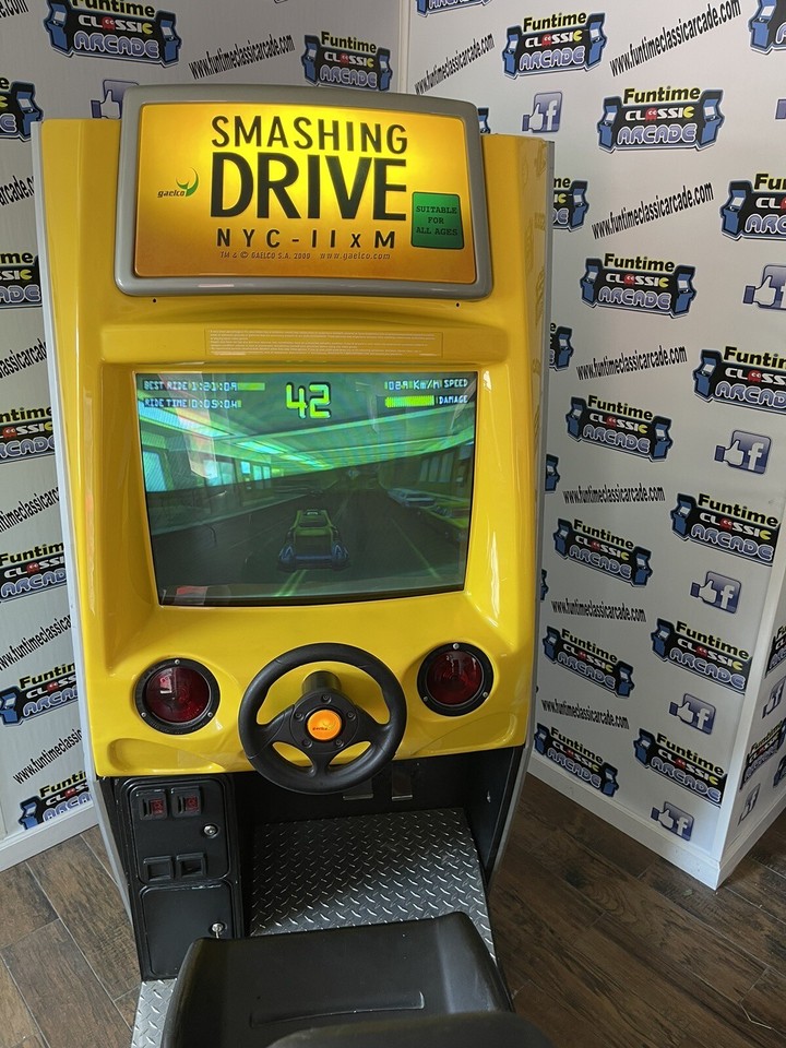 SMASHING DRIVE (Crazy Taxi) Sit Down Arcade Driving Racing Video Game ...