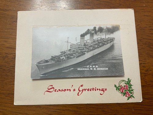 WWII Era USNS Navy USS General W.H. Gordon Troop Transport Seasons ...