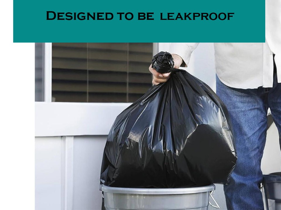 Tidyz Super Strong Drawstring Refuse Sacks Black Bin Liners 100L - 10 ...