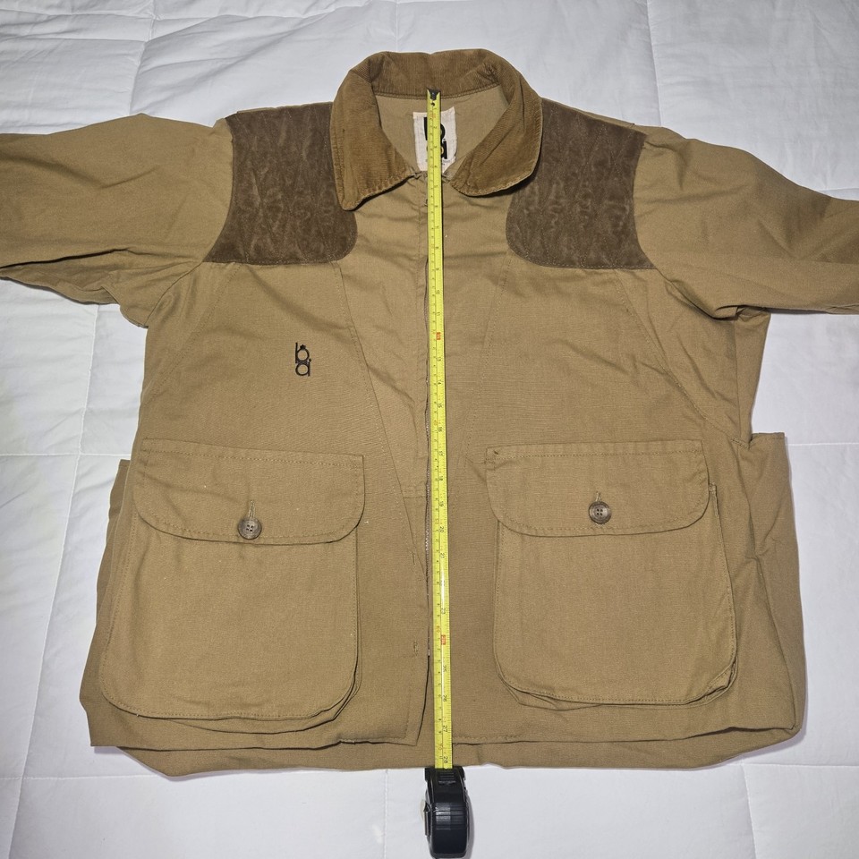 Vintage Bob Allen Shoting Jacket Mens L Brown Skeet Trap Bird Hunting ...