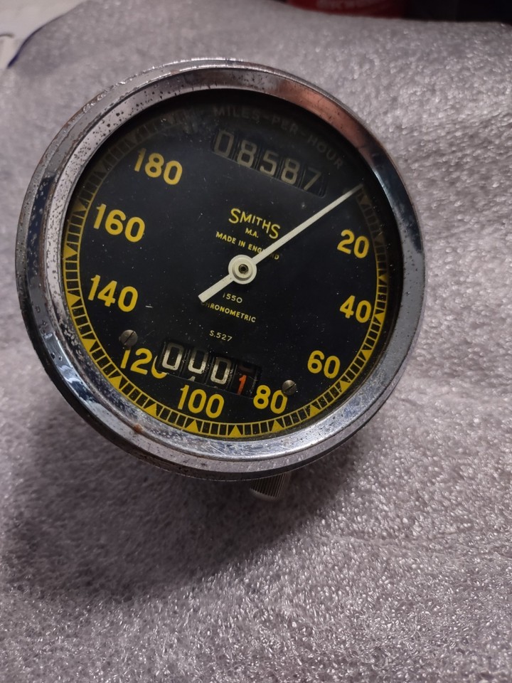 S527 Vincent Black Lightning Motorcycle Speedo Smiths Chronometric ...