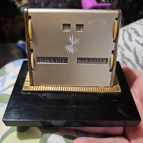Vintage 1970s Desk Perpetual Calendar | eBay UK