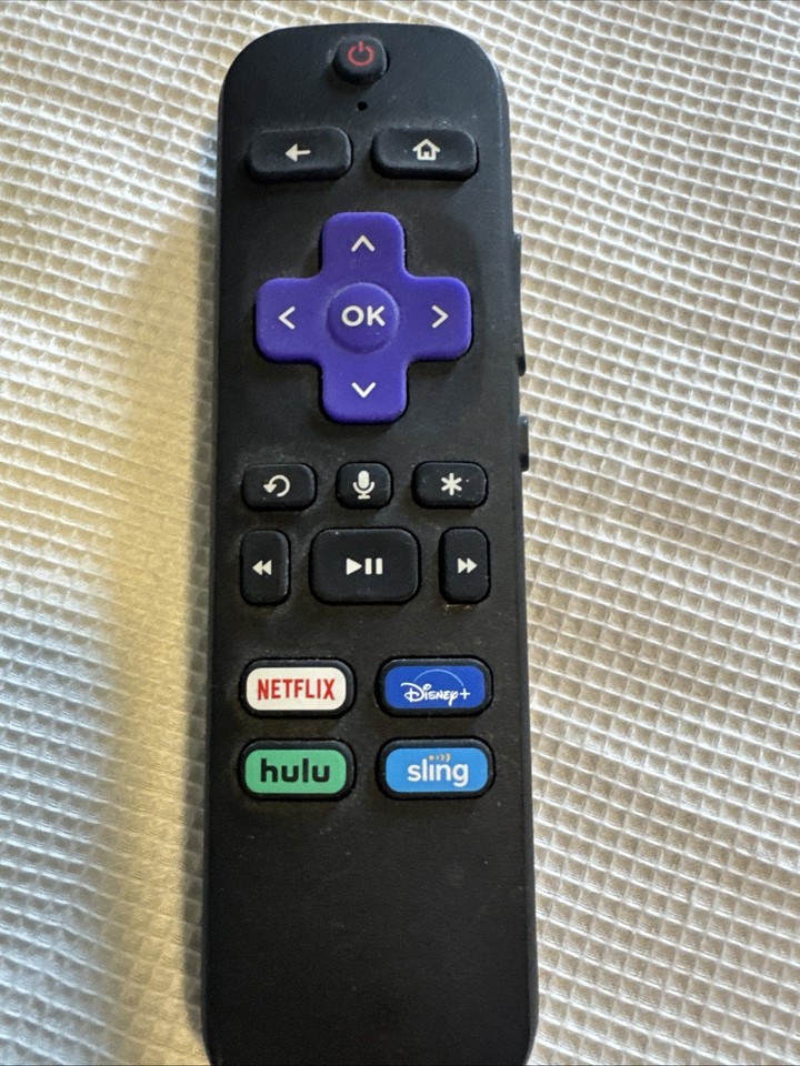 Roku TV Streaming Remote Control w/ Shortcut Buttons Netflix Hulu ...