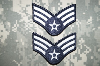 Military Patch US Air Force Dress Color Senior Airman SrA Rank FEMALE ...