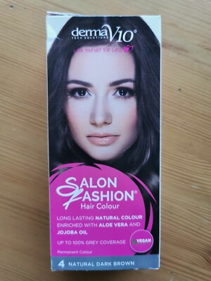 Derma V10 Hair Colour Dye 4 Natural Dark Brown BNIB | eBay UK