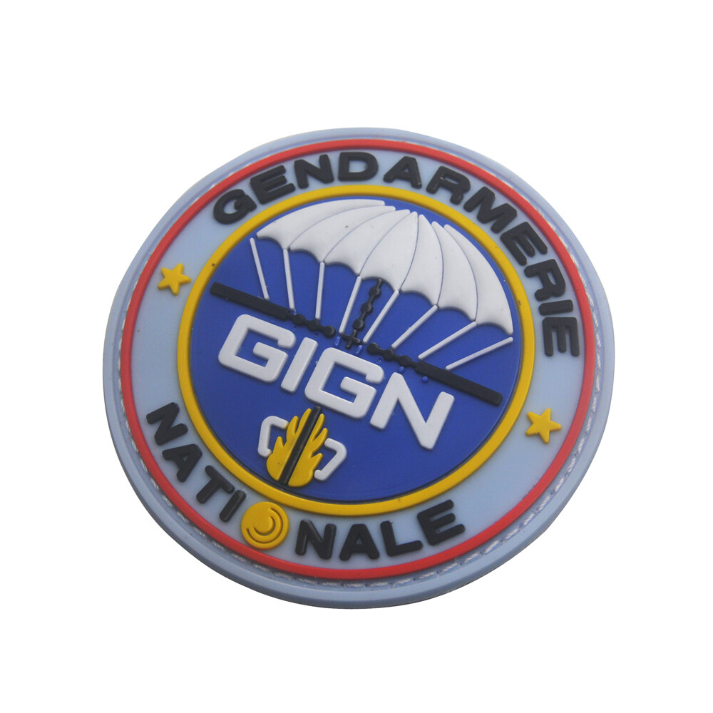 France GIGN Police Embroidered 3D PVC Rubber Hook Patch Emblem ...