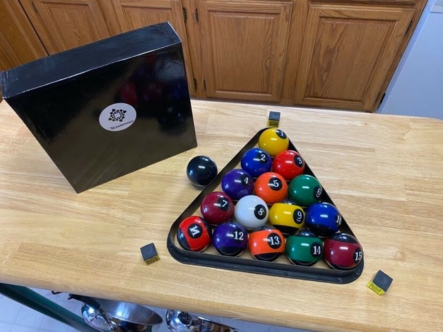 Set of Brunswick Centennial Pool Billiard Balls made by Aramith Belgium ...