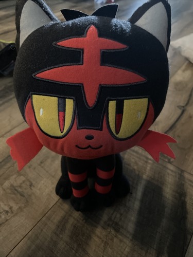 Toy Factory Pokemon Sun and Moon Litten 11" Stuffed Animal Plush Cat ...
